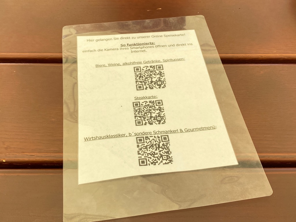 Corona: Vorbildliches Hygienekonzept mit QR-Codes im Gasthaus ...